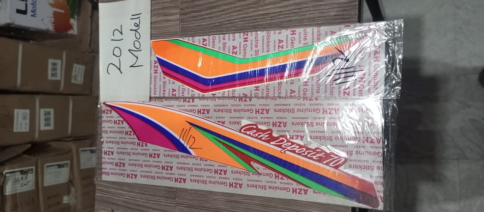 Tanki Tapa Sticker 2012 Model Honda 70 ( COMPLETE SET ) | Daraz.pk