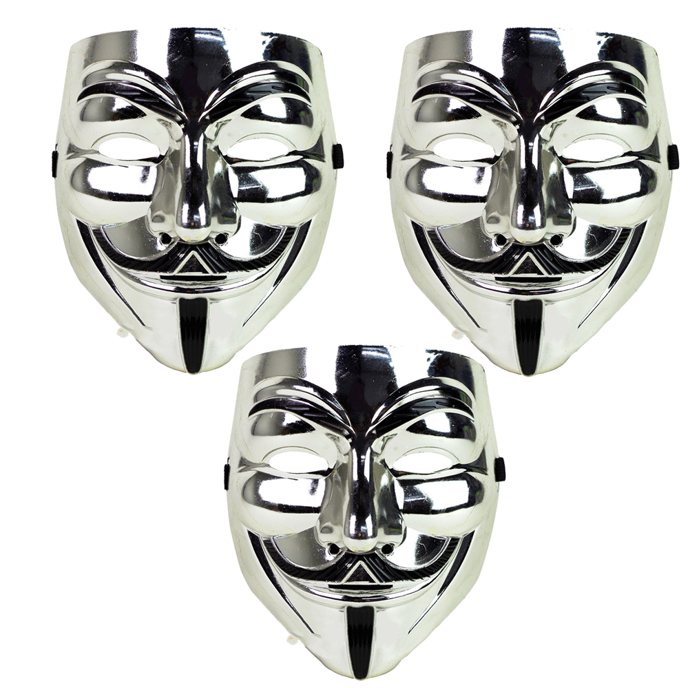 Hacker Mask - V Character Vendetta Mask Halloween Masquerade Horror ...