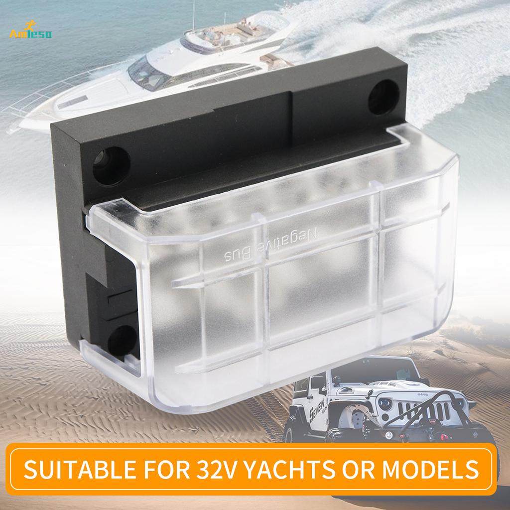 Bus Bar Electrical Terminal Junction Box 32V 100 amp 12 Point with ...