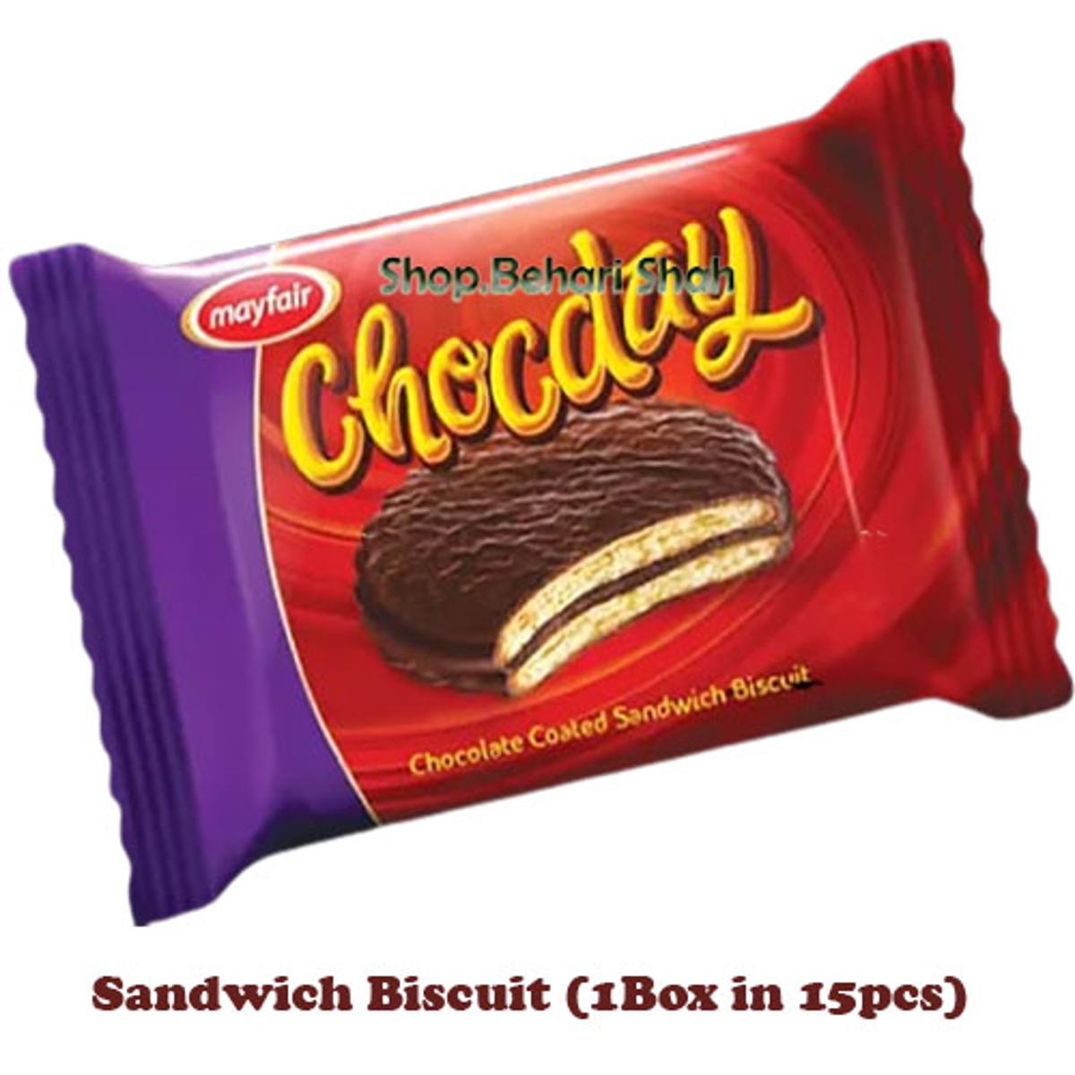 Mayfair Choc day Chocolate Coated Sandwich Biscuit (1Box in 24pcs ...