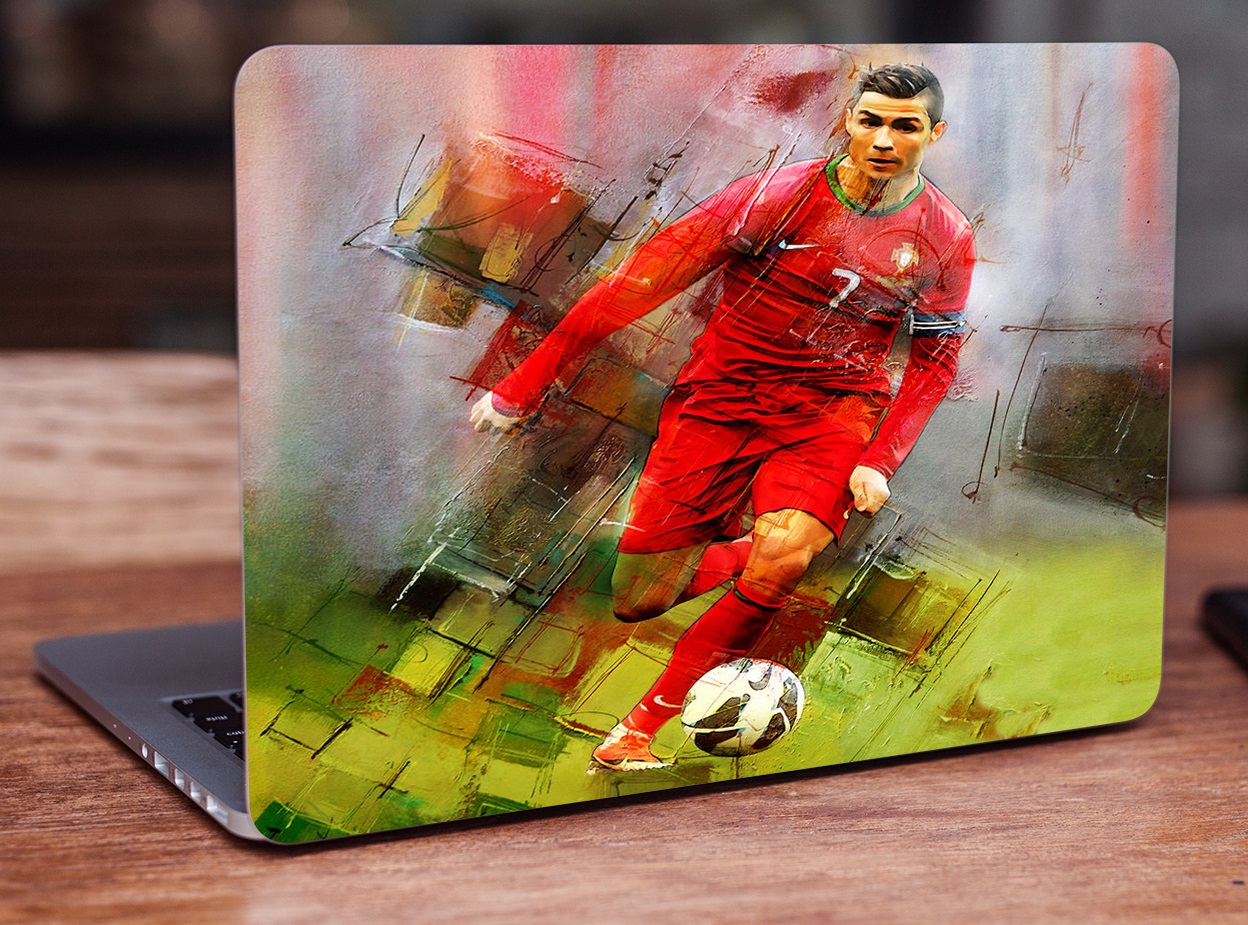 Cristiano Ronaldo, Footballer Laptop Skin Vinyl Sticker Decal, 12 13 13 ...