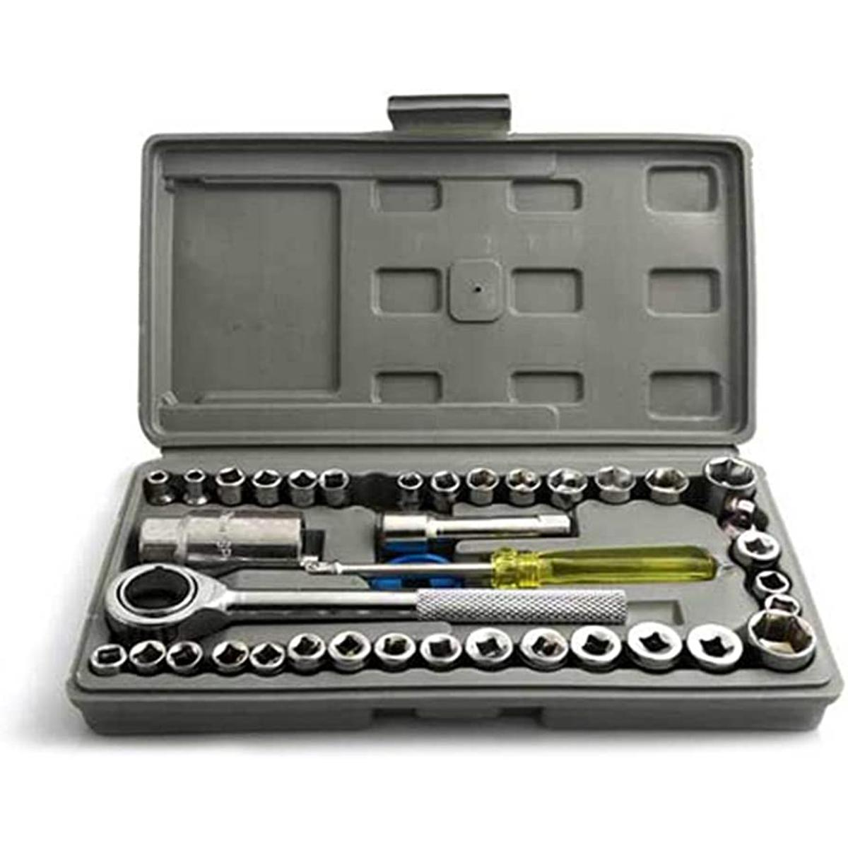 Aiwa 40 Piece Toolkit (Original) Toolkit Combination Socket Ratchet ...