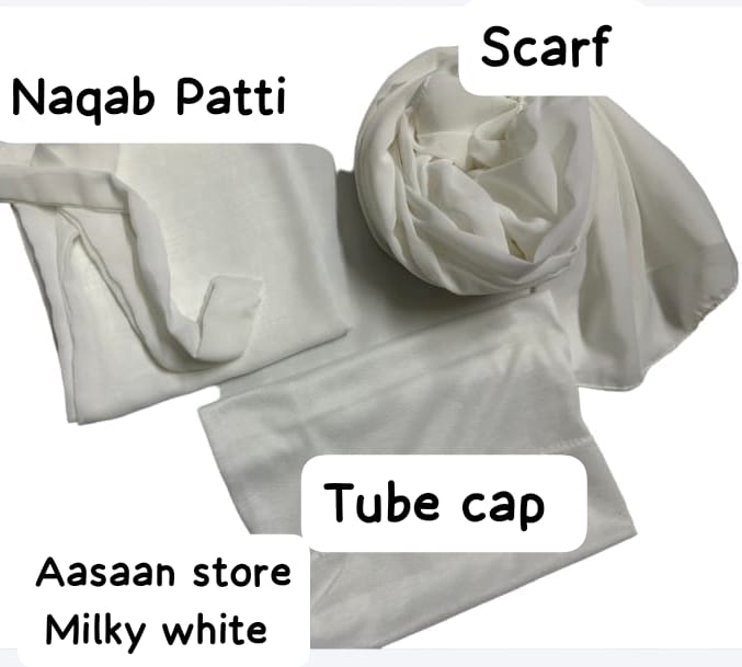 Chiffon Georgette Hijab Scarf Plus Niqab Patti Plus Cap stoller for ...