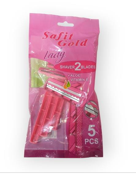 Safit Gold Lady Razor 5pcs Bikini Razor Woman Shaver Safety Hair ...