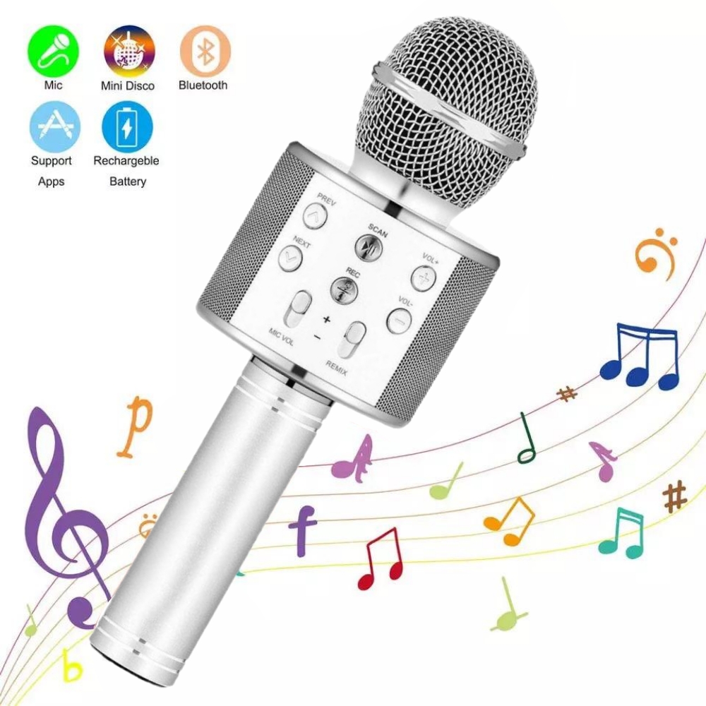 Sixonic WS 858 Portable Rechargeable Wireless Bluetooth Microphone ...
