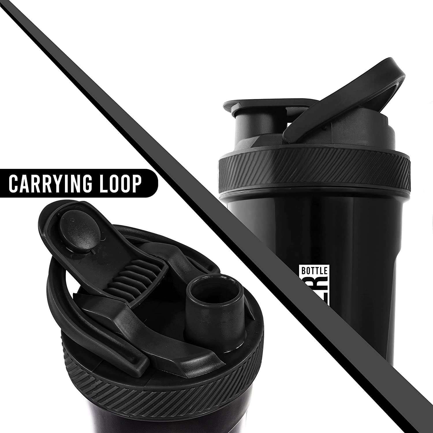 Gym Shaker Bottle Water Bottle Fitness Sports Classic Protein Mixer ...