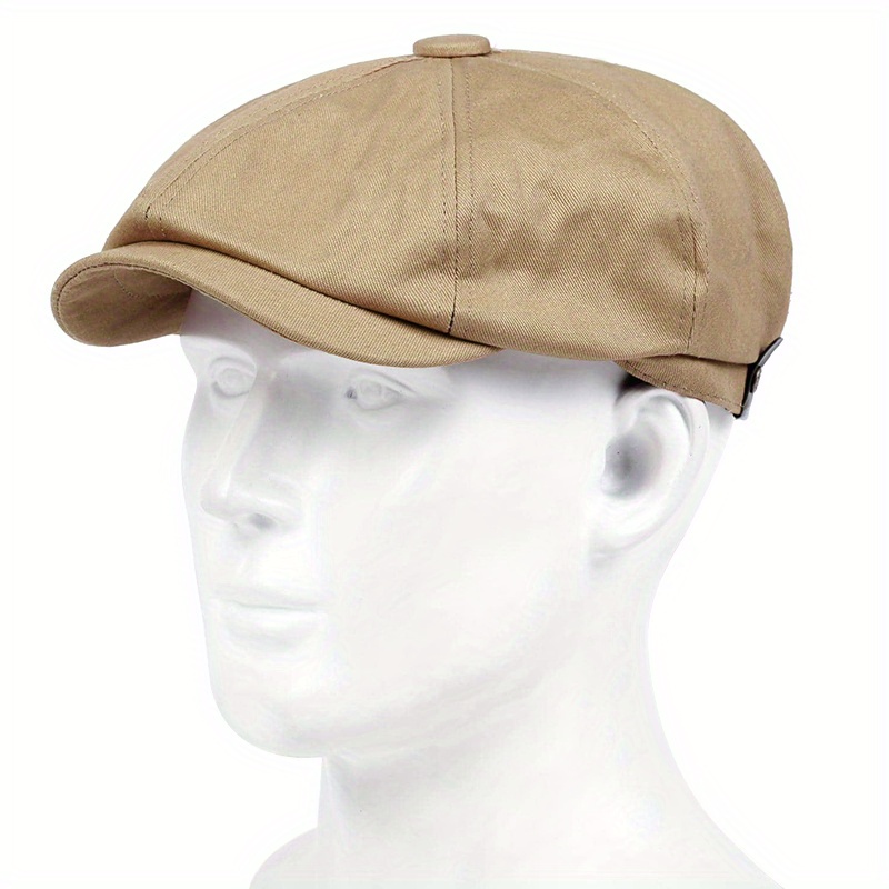 Retro Spring and Autumn Casual Fashion British Octagon Hat Men Cap ...