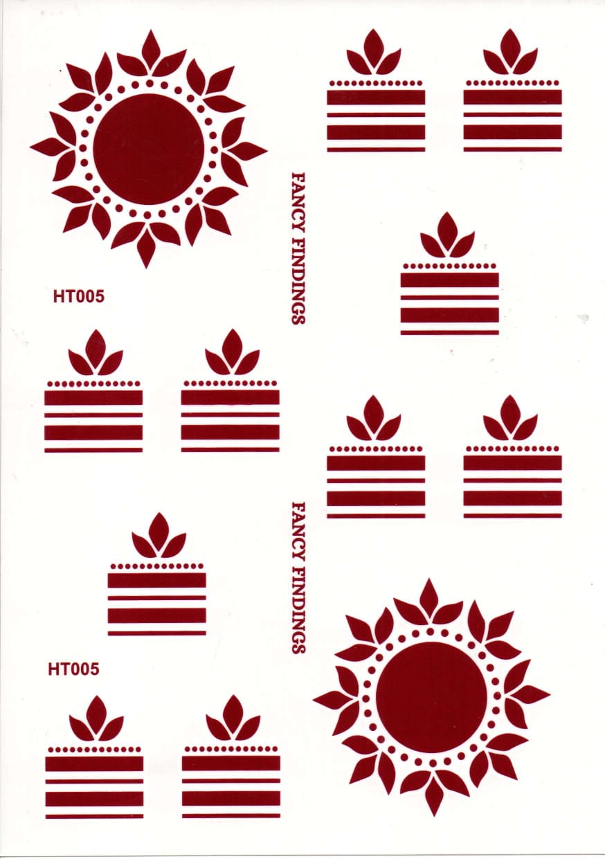 Fashion Stickers Temporary Water Proof Henna Tattoos/ Mehndi Stickers ...