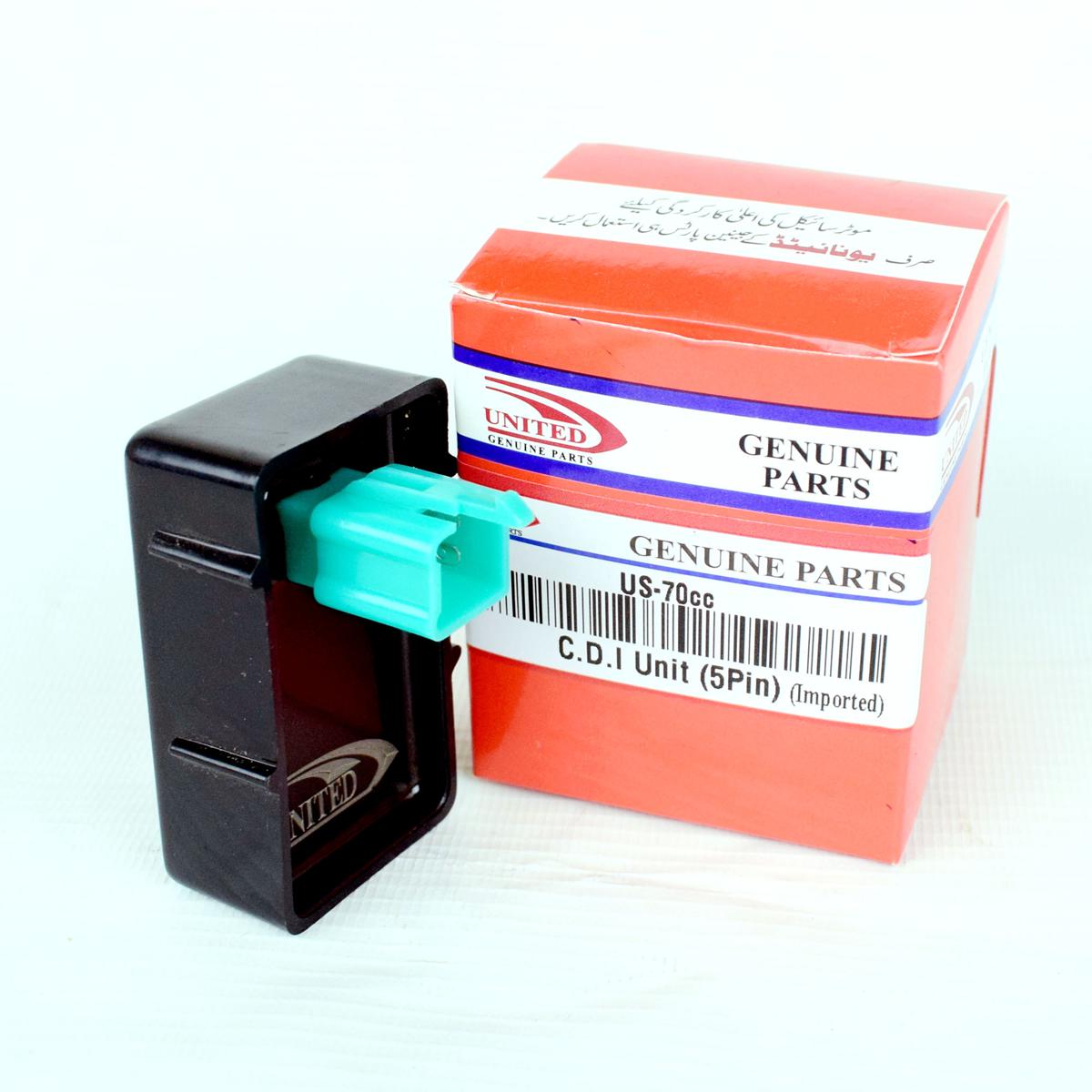 CDI Unit Imported (5 Pin) for United 70cc Motorcycle | C.D.I Unit US70 ...