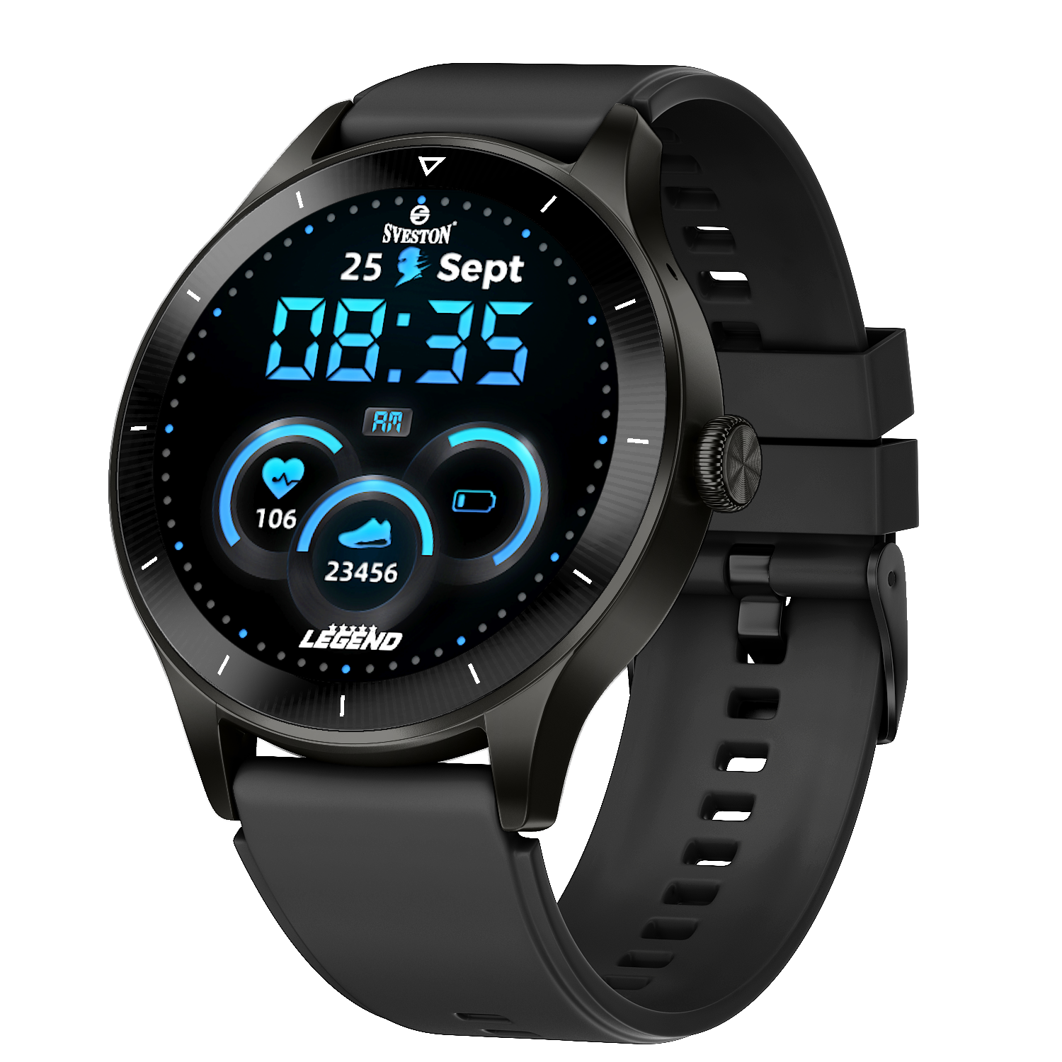 Sveston® Legend Smartwatch -AOD, Bluetooth Smartwatch with 1 year ...