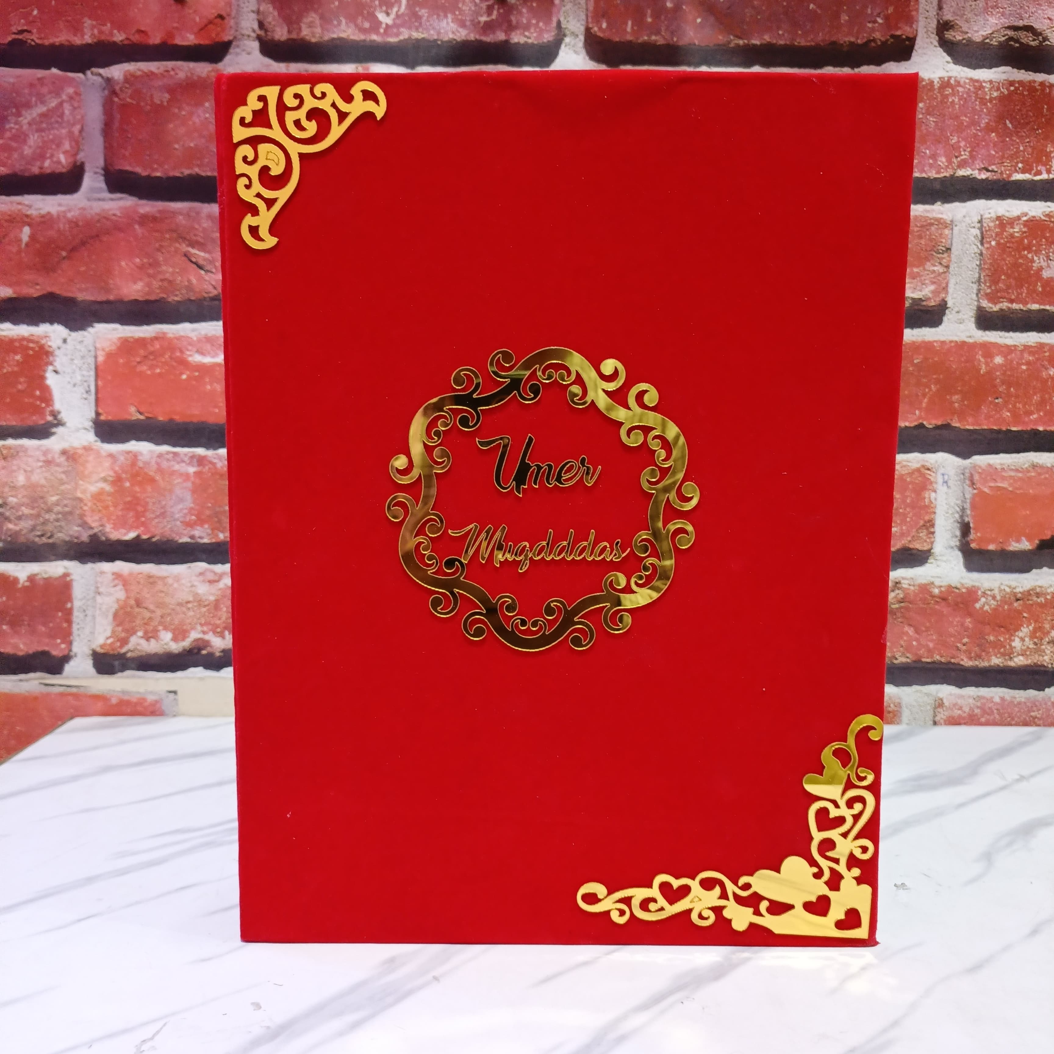 Customize nikkah booklet size 9X12 | Daraz.pk
