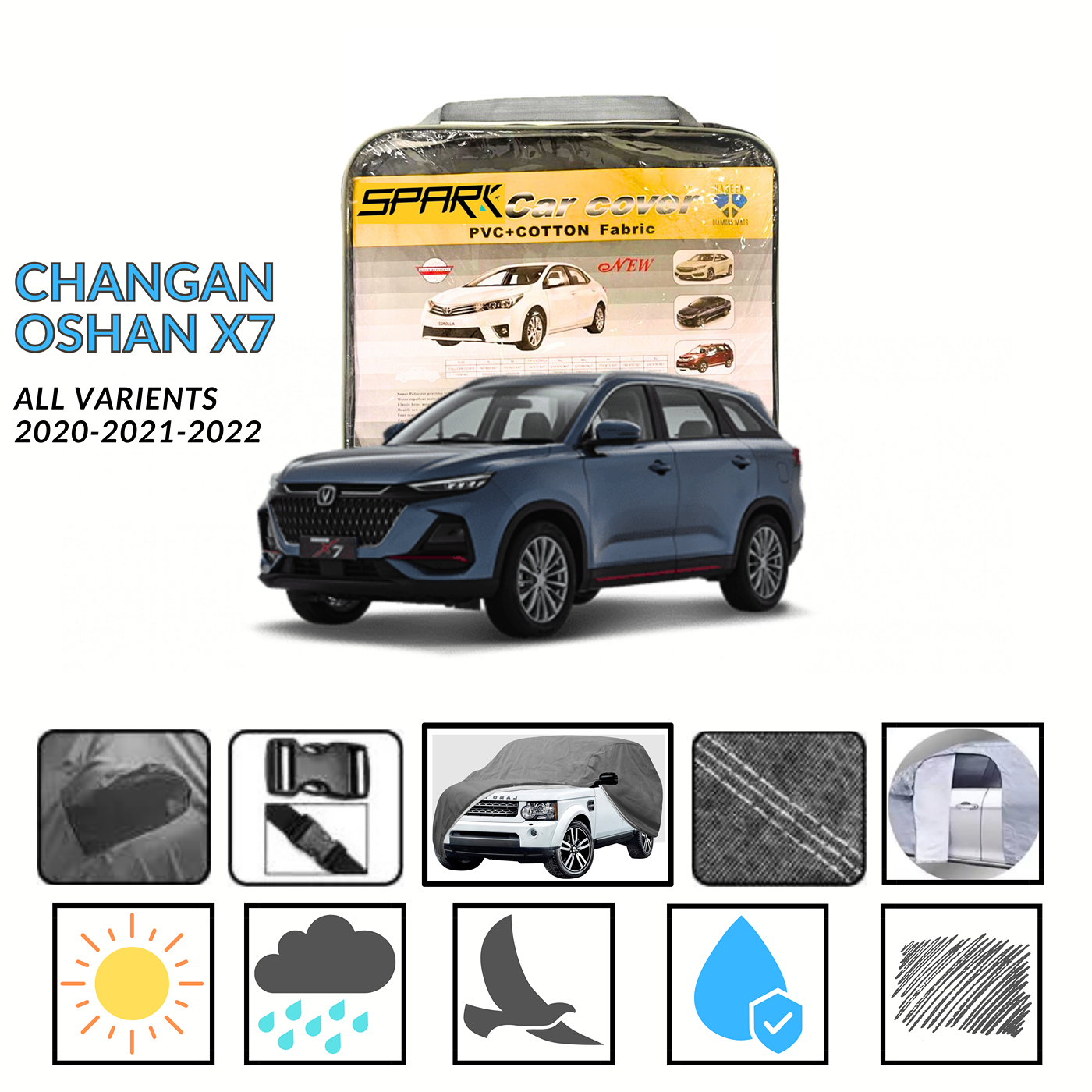 CHANGAN OSHAN X7 Car Top Cover| High Quality Water Proof Top Cover for ...