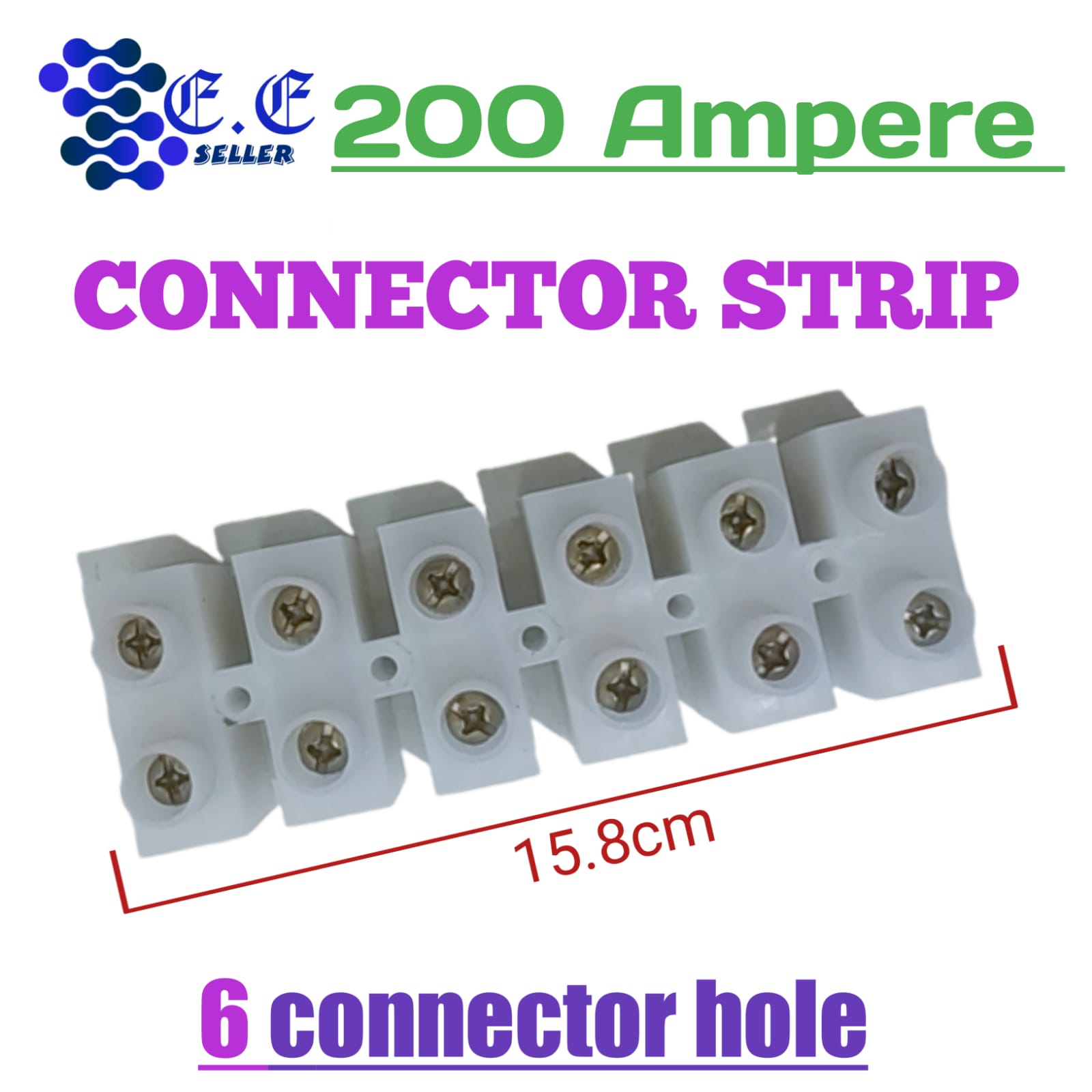 Plastic Connector Strip for wire joint 12way connector 6, 10, 15, 30 ...
