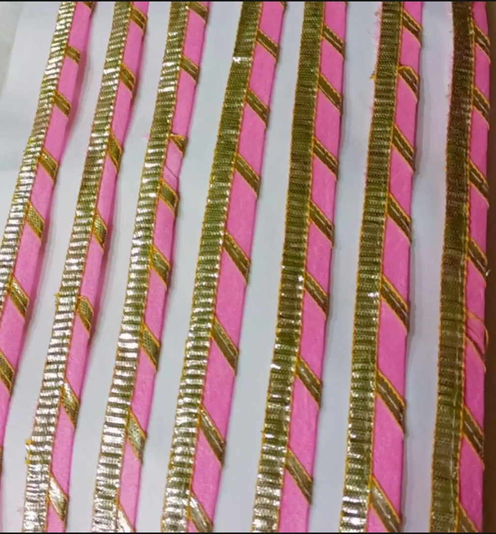 FASHION! 4 YARDS (GAZ) INDIAN FANCY GOTTA LACE FOR CLOTHES (SMALL SIZE ...