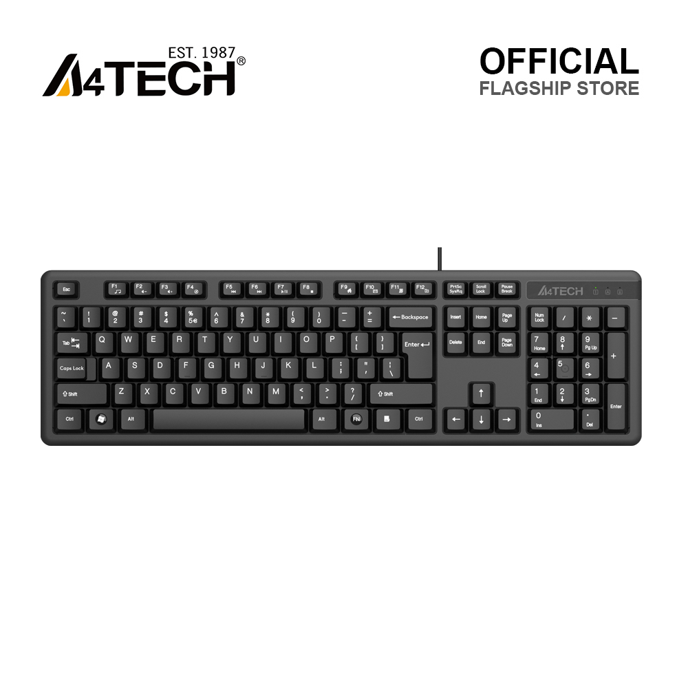 A4Tech KK-3 Keyboard - Multimedia FN Keyboard- USB - Black | Daraz.pk