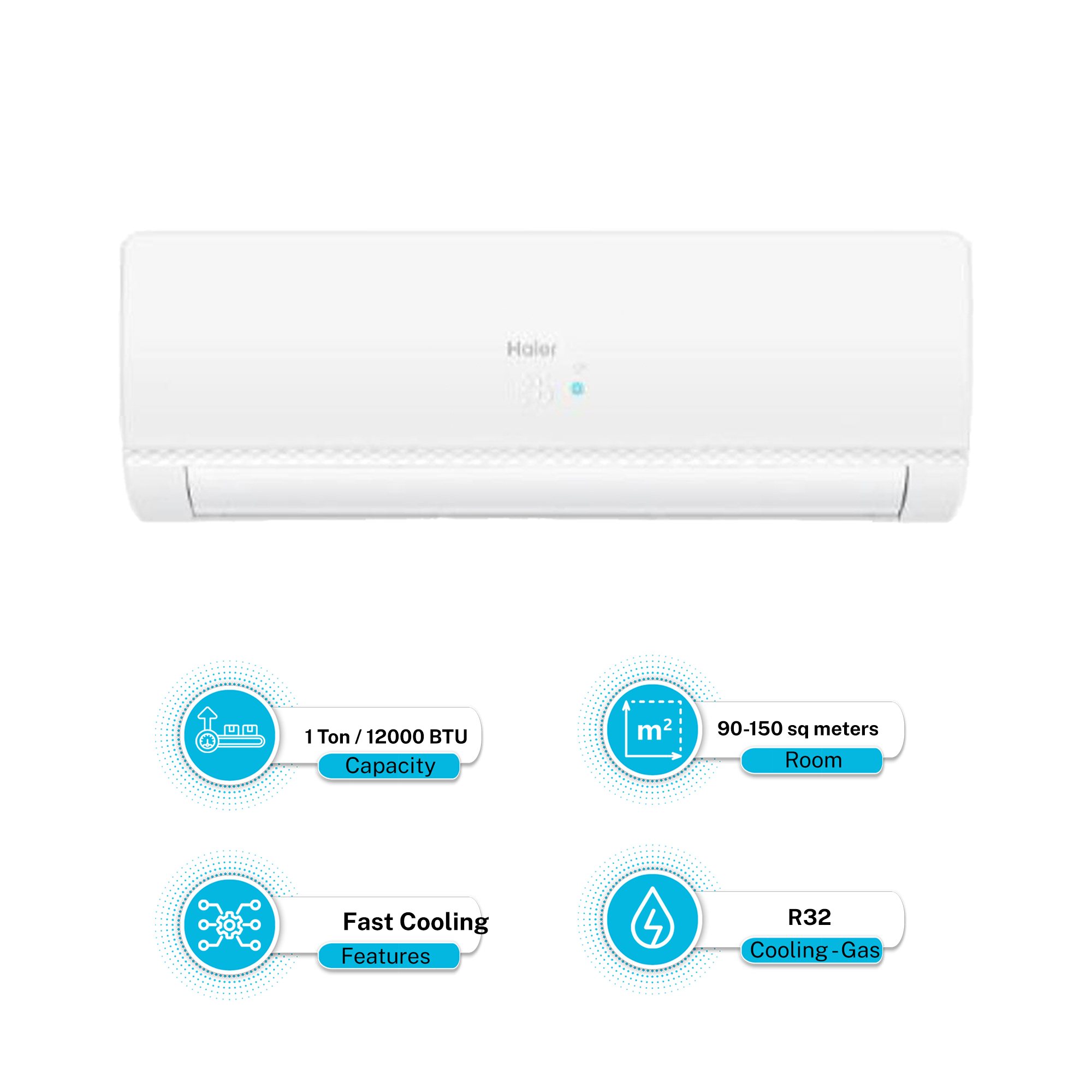 Haier Turbo Cool HSU-12CFCM/013L (W) - Haier Free Installation | Daraz.pk