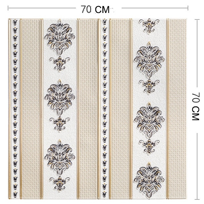 Large size 70x70cm Wallpaper 3d wall sticker foam Wall paper dinding ...
