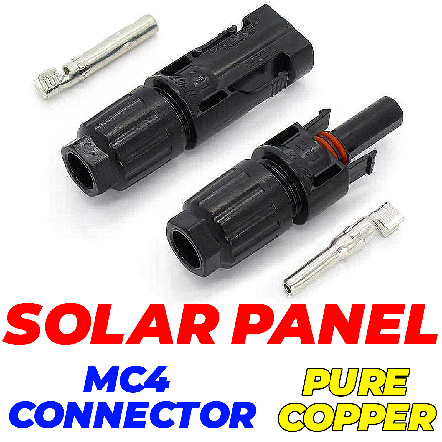 Copper MC4 Connector For Solar Panel 30A 1000V Male Female IP67 ...