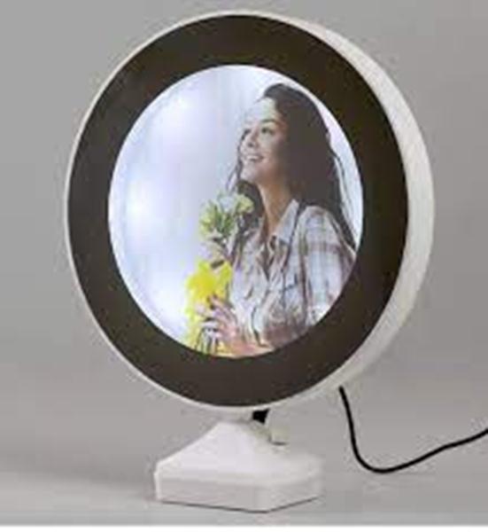 Magic mirror photo frame with led light | Daraz.pk