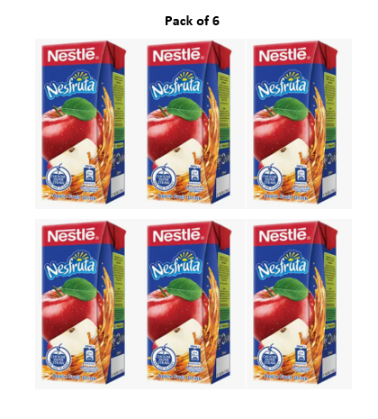 NESTLÉ NESFRUTA Apple Juice - Pack of 6x200ml | Daraz.pk