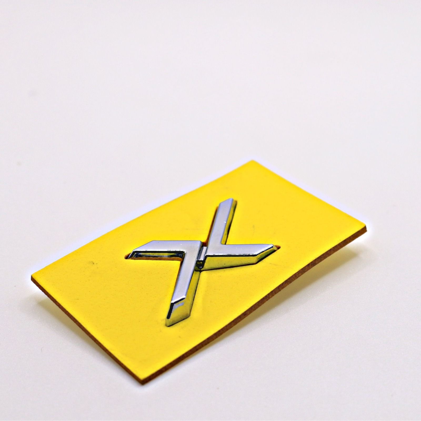 Abs Chrome X Rear Emblem For Toyota Yaris Model 2019-2023 | Daraz.pk