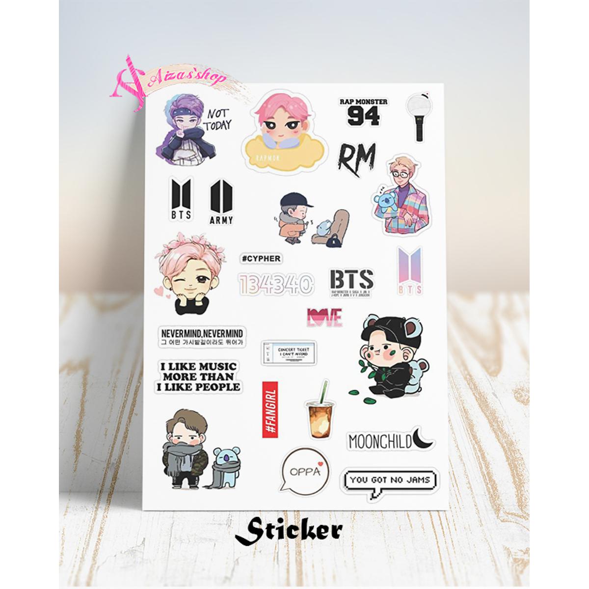 Rm Bts Sticker Sheet | Daraz.pk