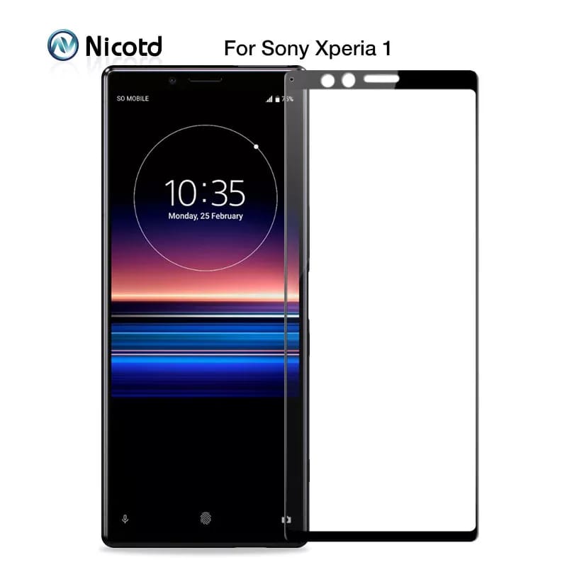 Sony Xperia 1 Screen Glass Protector 3D Curved Glass Full Coverage ...
