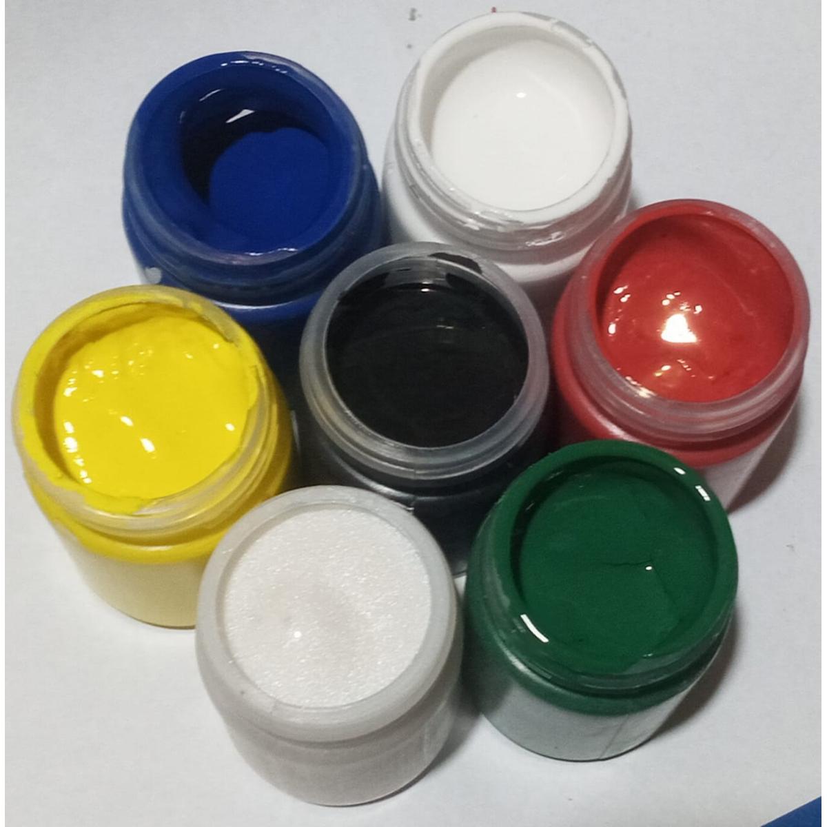 Pack of 12 Poster Colors with Brush | Bright Opaque Poster Colour Set ...