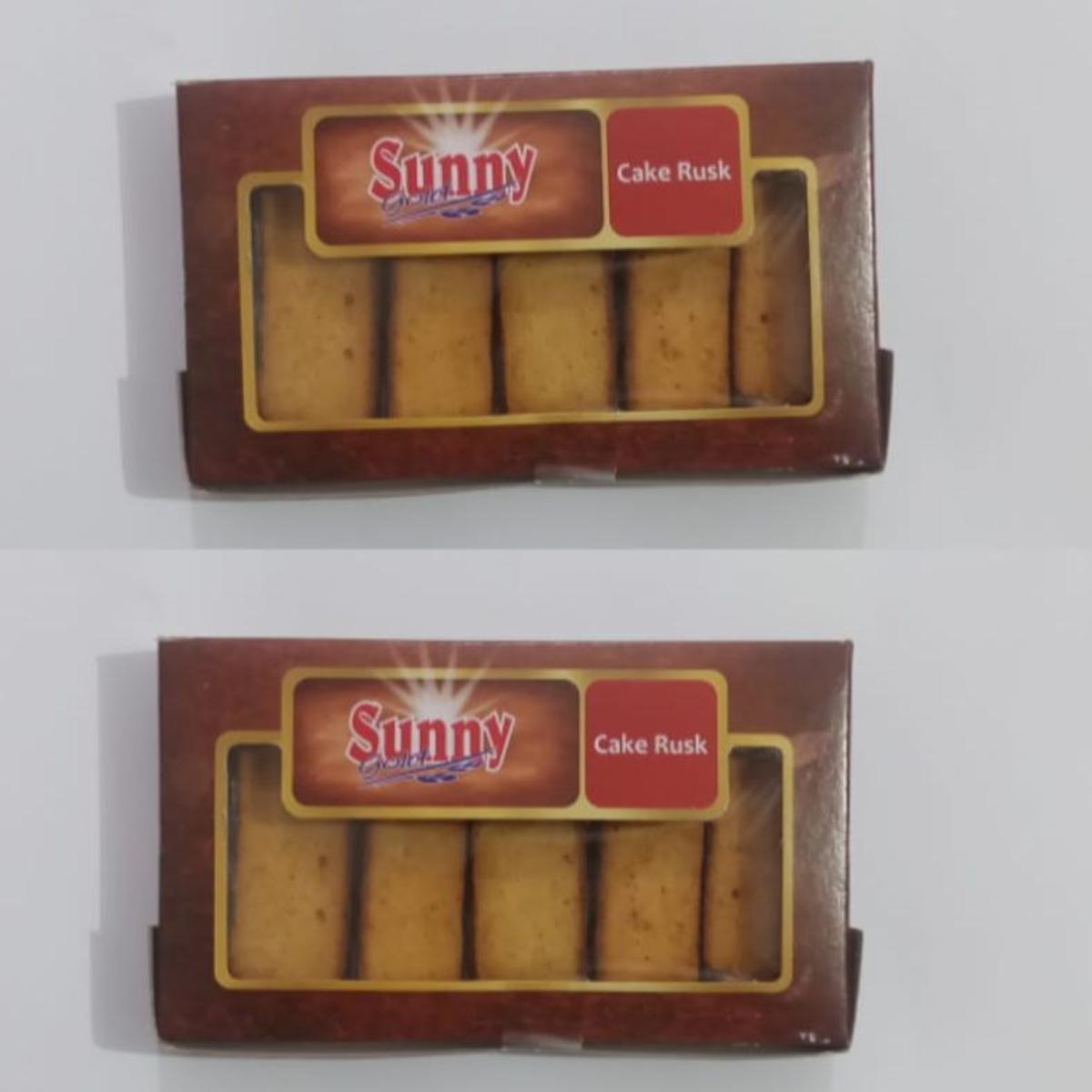 Sunny Gold Cake Rusk ( Traditional and Crispy ) 175 Gram (Pack of 2 ...