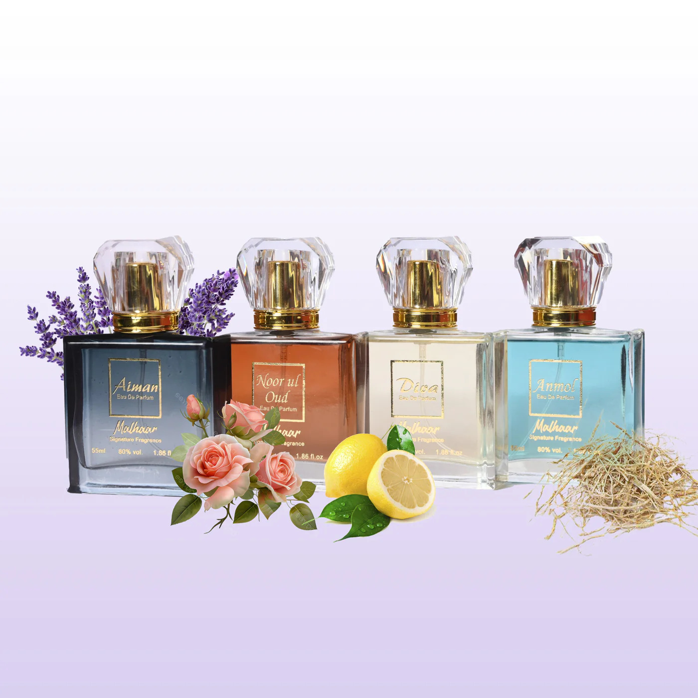 Malhaar Fragrances | Pack of 4 Signatures perfume | Eau De Parfum ...