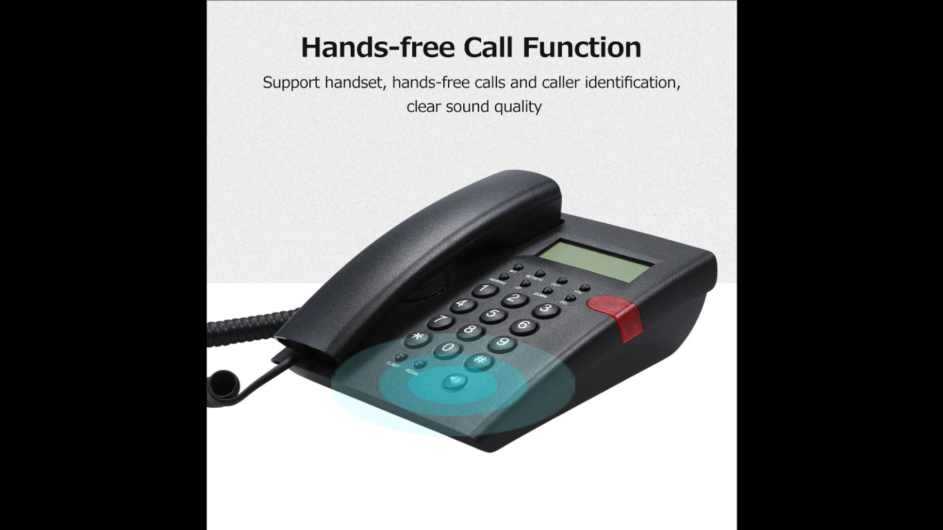 Loud Speaker Telephone PTCL Set Home Wired Landline Phone Business ...