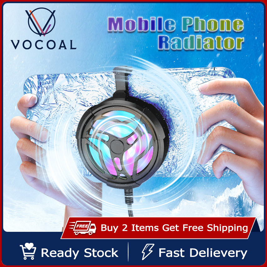 Vocoal Mobile Phone Radiator Portable Cooling Fan Game Mobile Phone ...