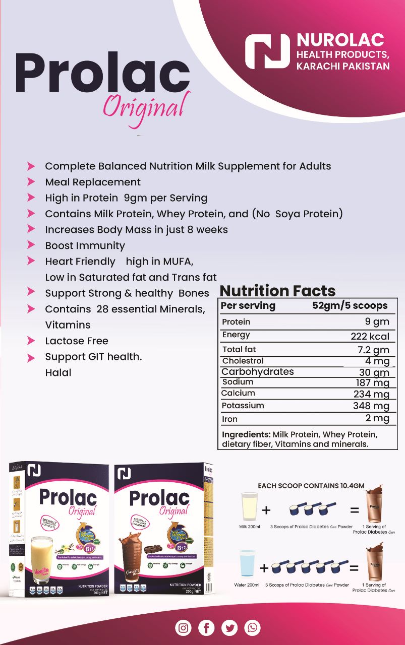 Nutritional Supplement Powder & Meal Replacement , PROLAC ORIGINAL for ...