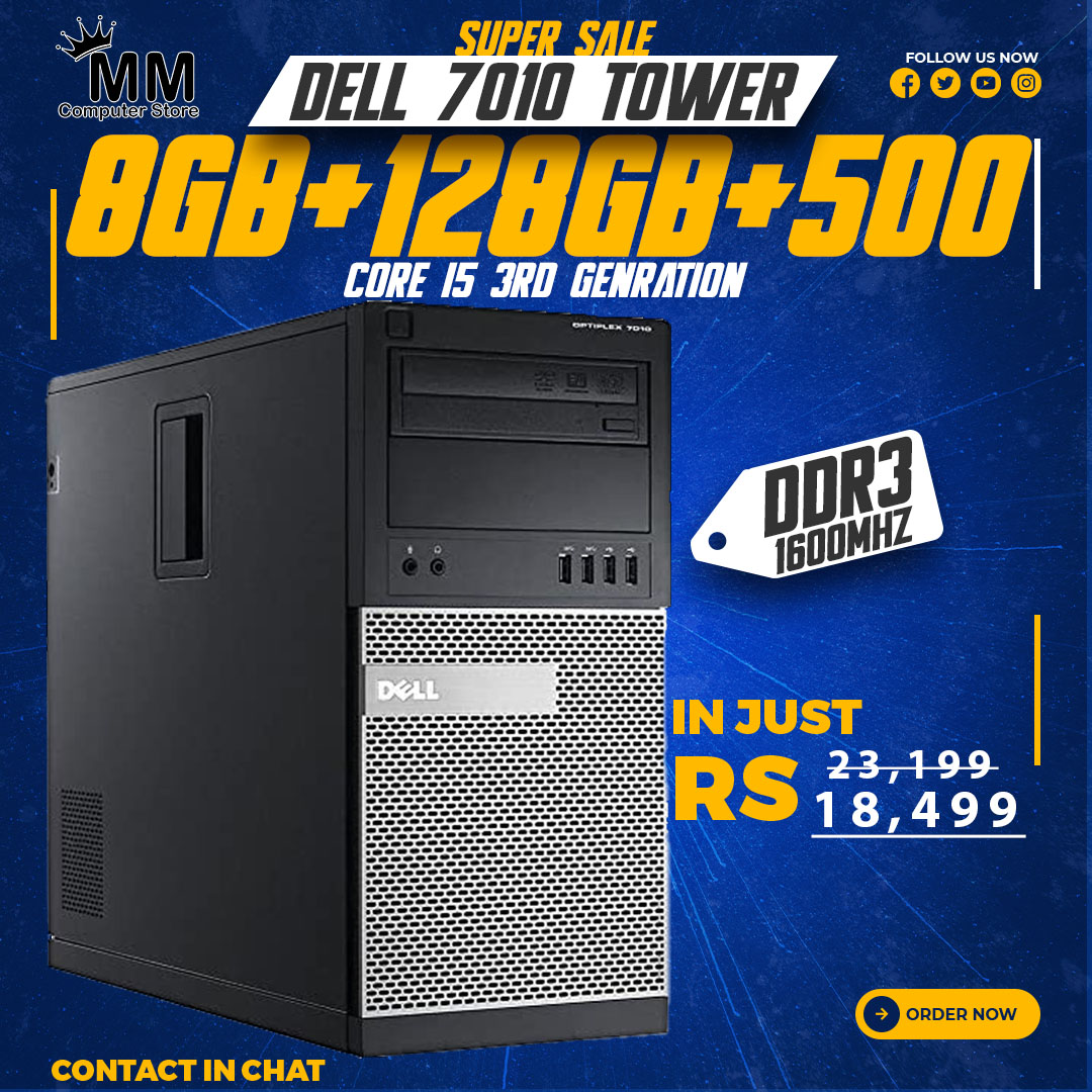 Core i5 3rd Gen With 8GB\12GB\16GB RAM +128GB M.2 SSD + 500GB HDD Dell ...