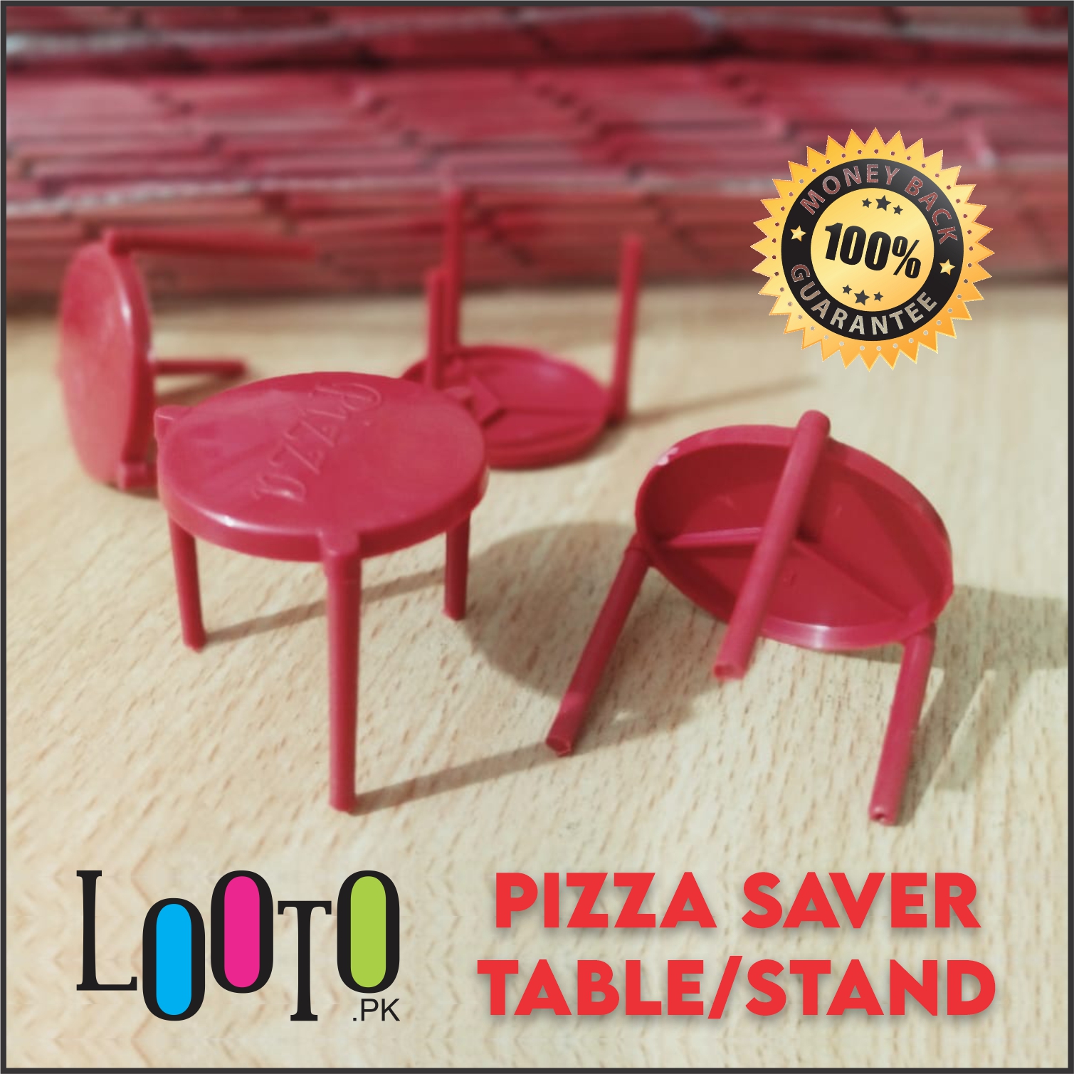 Pizza Saver Table Stand - Tripod Stack for Restaurant Container ...