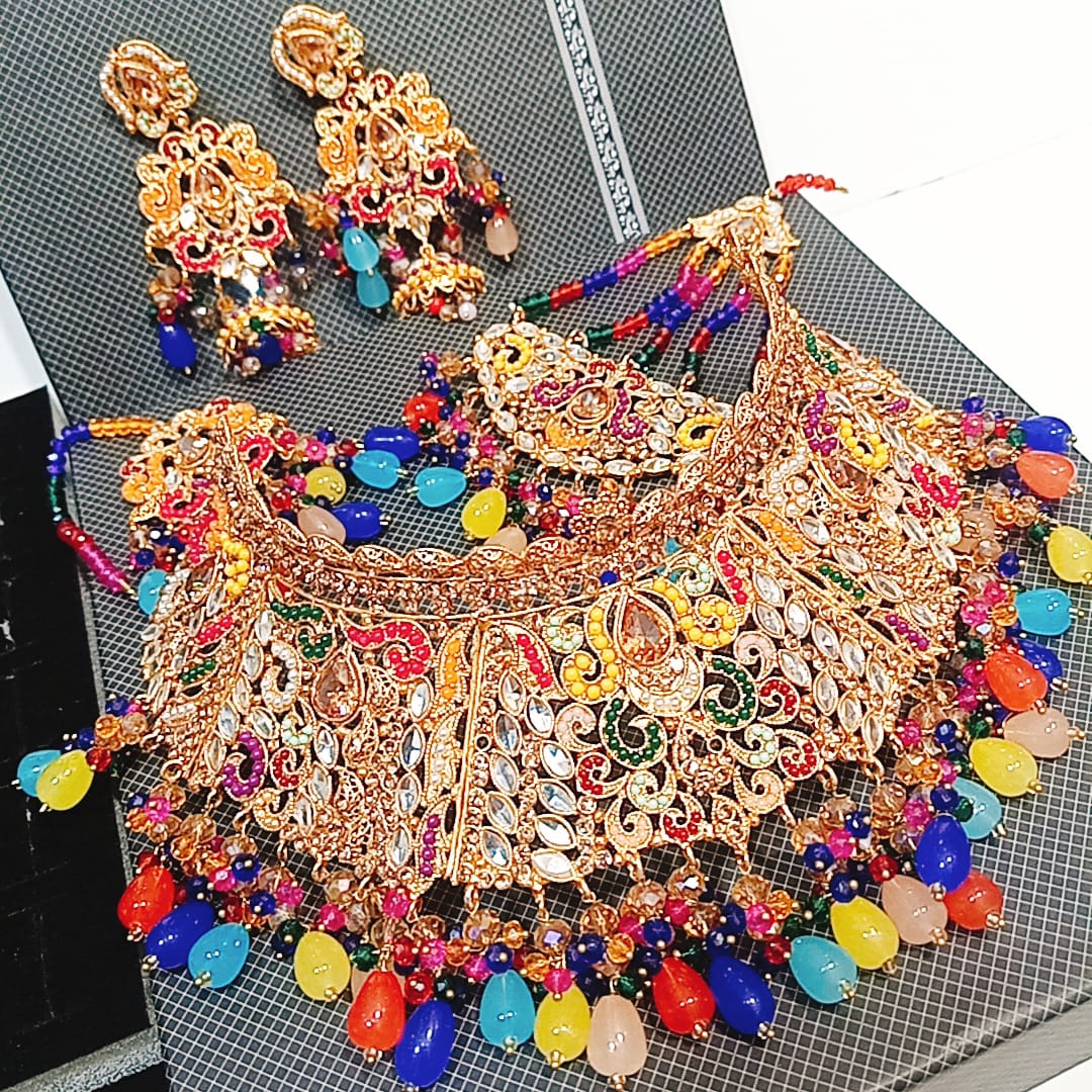 BRIDAL COLLAR SET // ELEGANT DESIGN // NEW READY STOCK | Daraz.pk