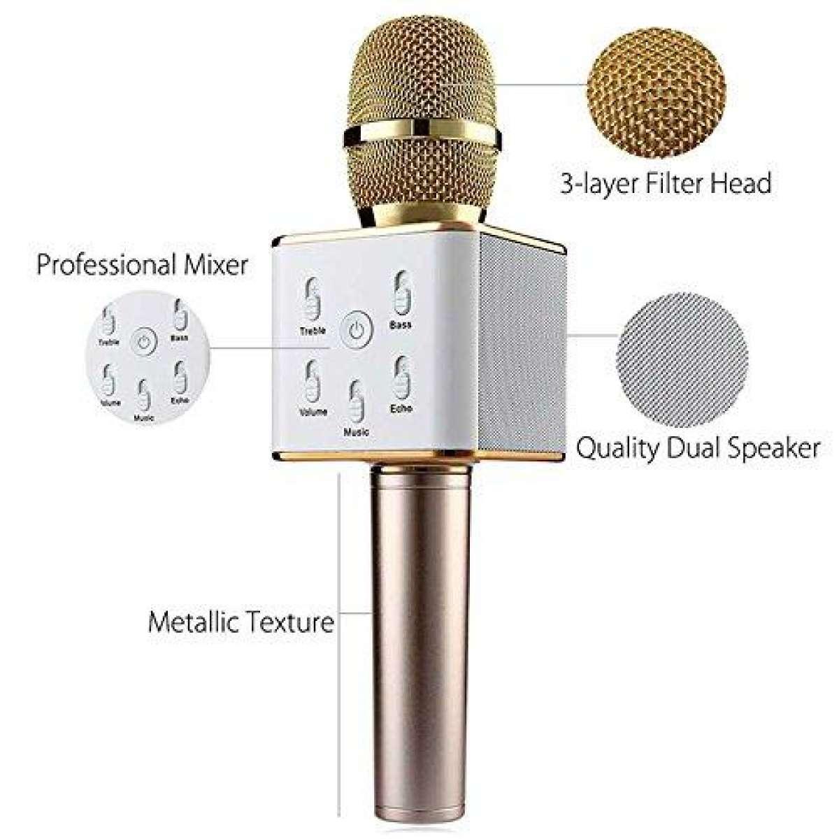 Portable Rechargeable Wireless Bluetooth Speaker & Microphone Mic ...