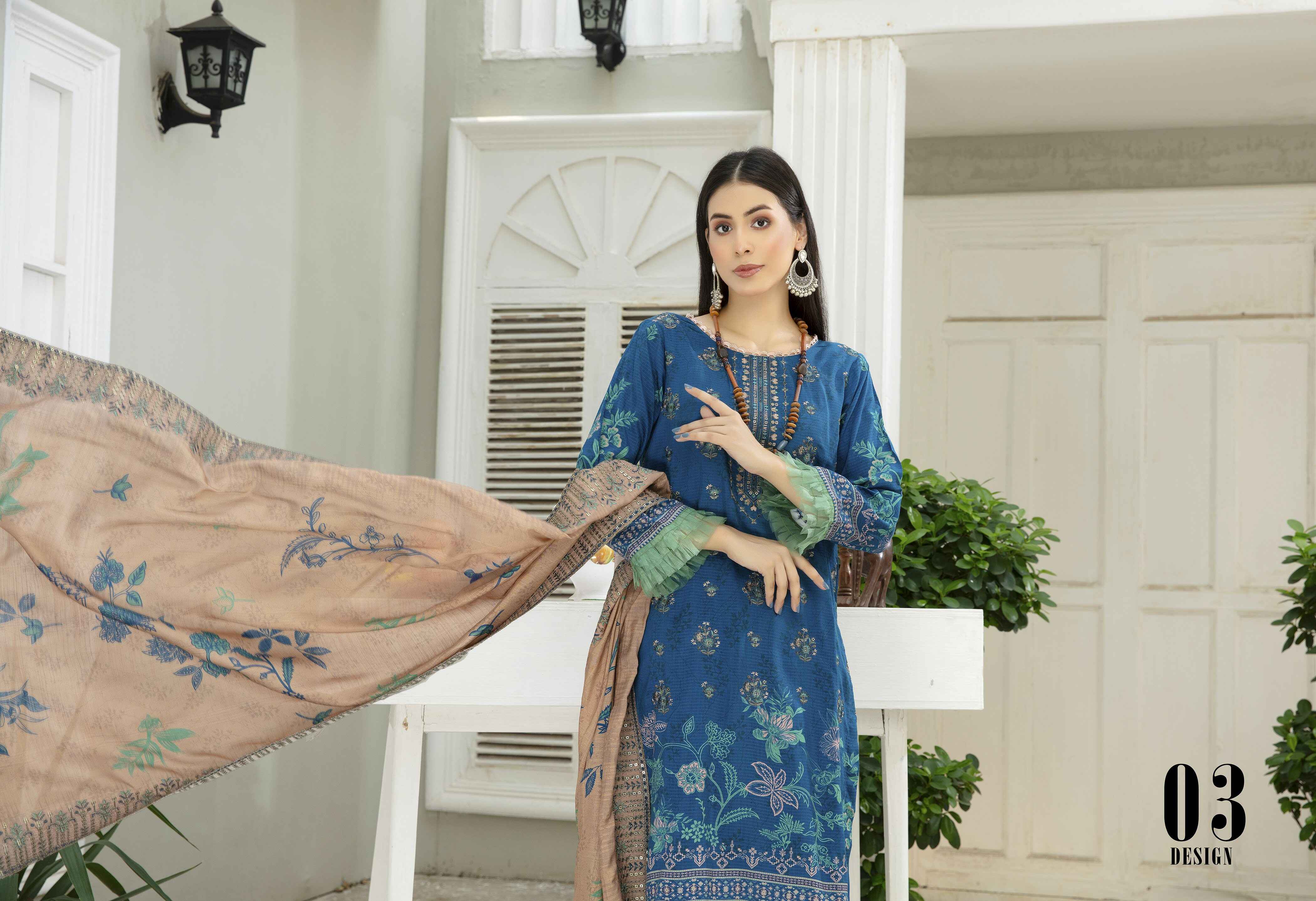 Ayat By BMF Vol 609 - Digital Luxury Bana Dora Viscose Embroidered 3 ...