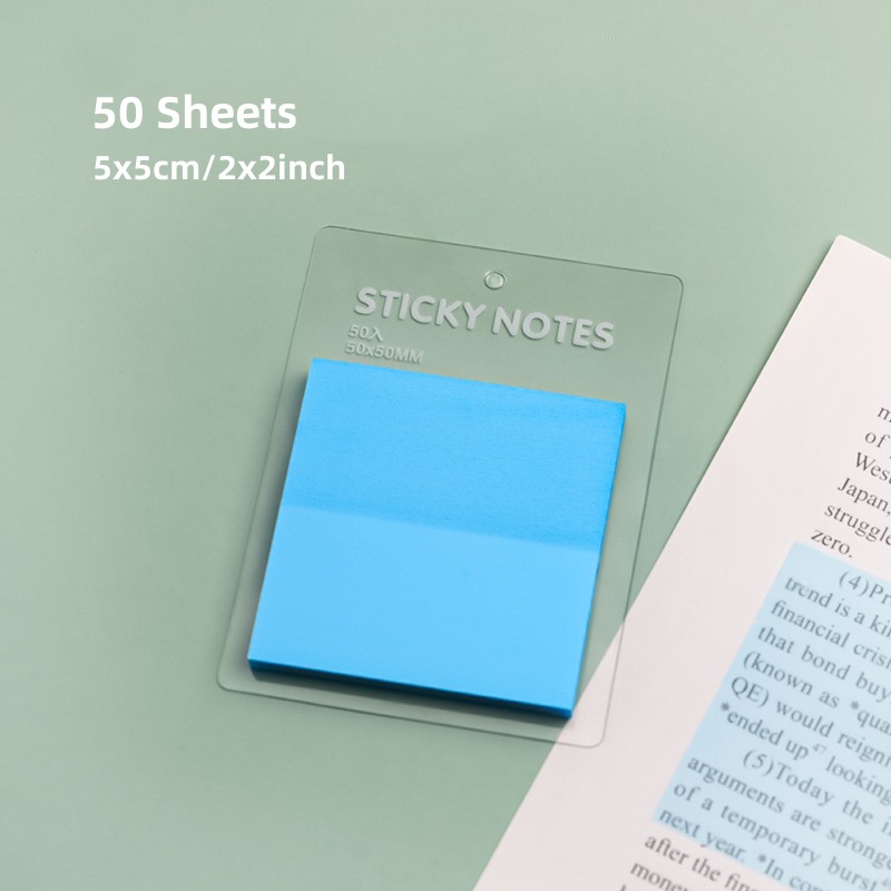 Sweet Journal 50 Sheets Transparent Multicolor PET Sticky Notes ...