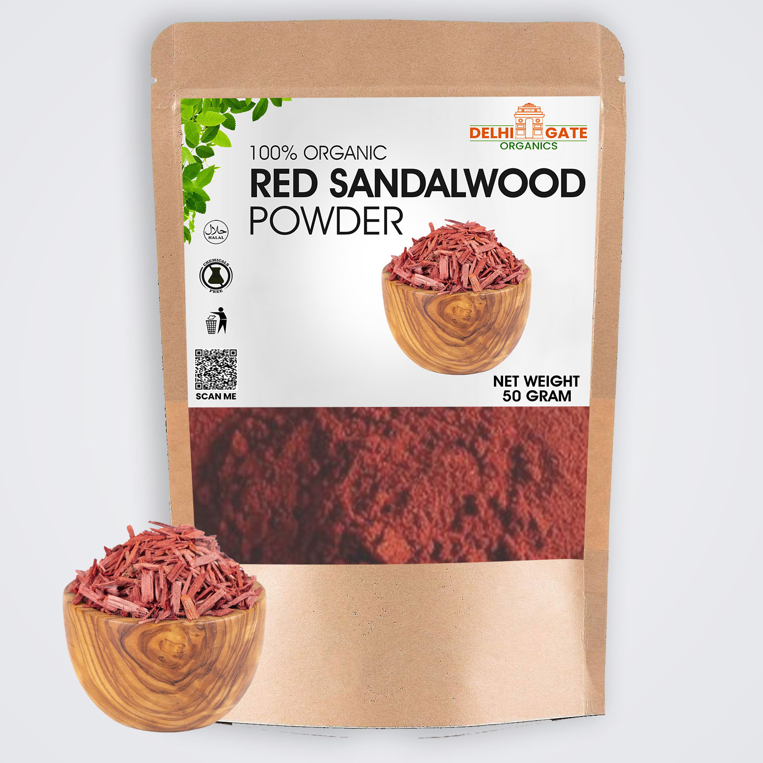 Red Sandalwood Fine Powder | Red Sandal wood Powder - 50 Gram | Daraz.pk