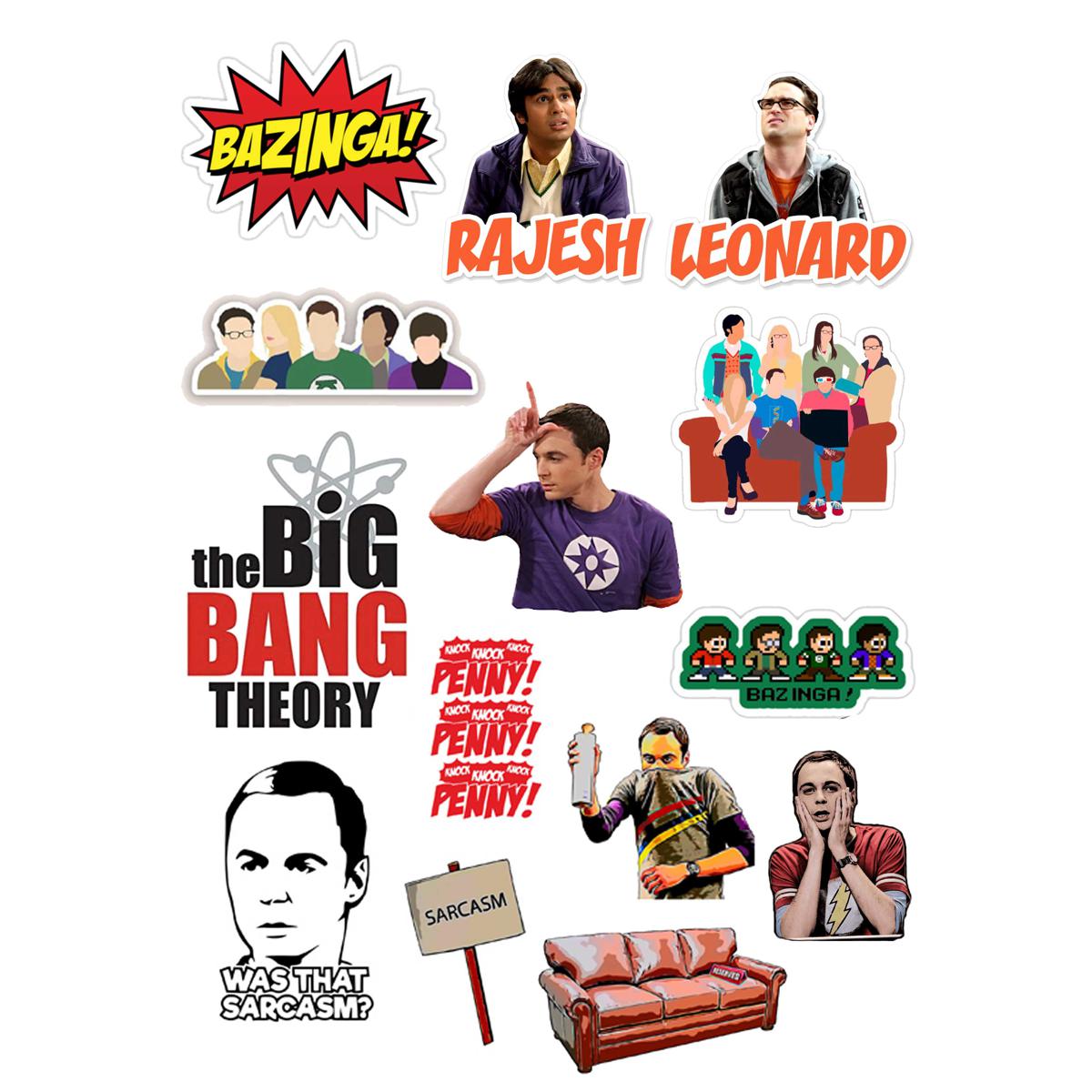 STICKERS PACK BIG BANG THEORY Stickers laptop mobile water bottles ...