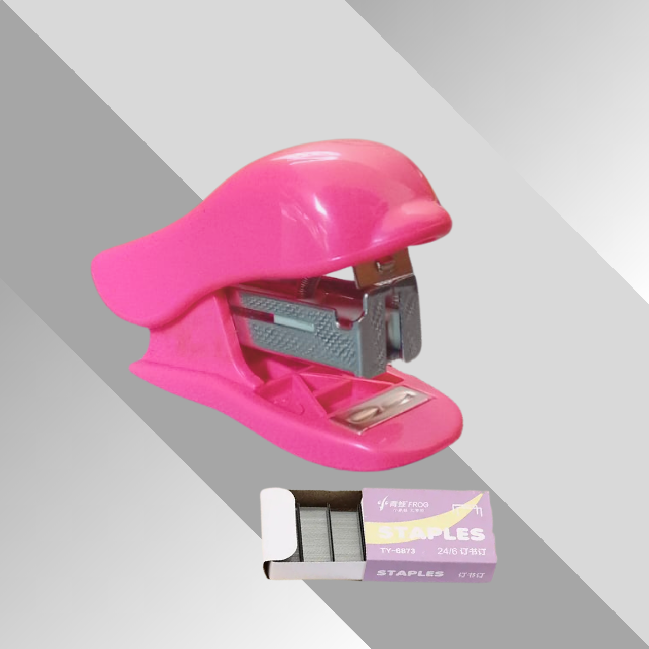 Kawaii Mini stapler Set with free Stapler Pins Box Thumbtacks Staplers ...