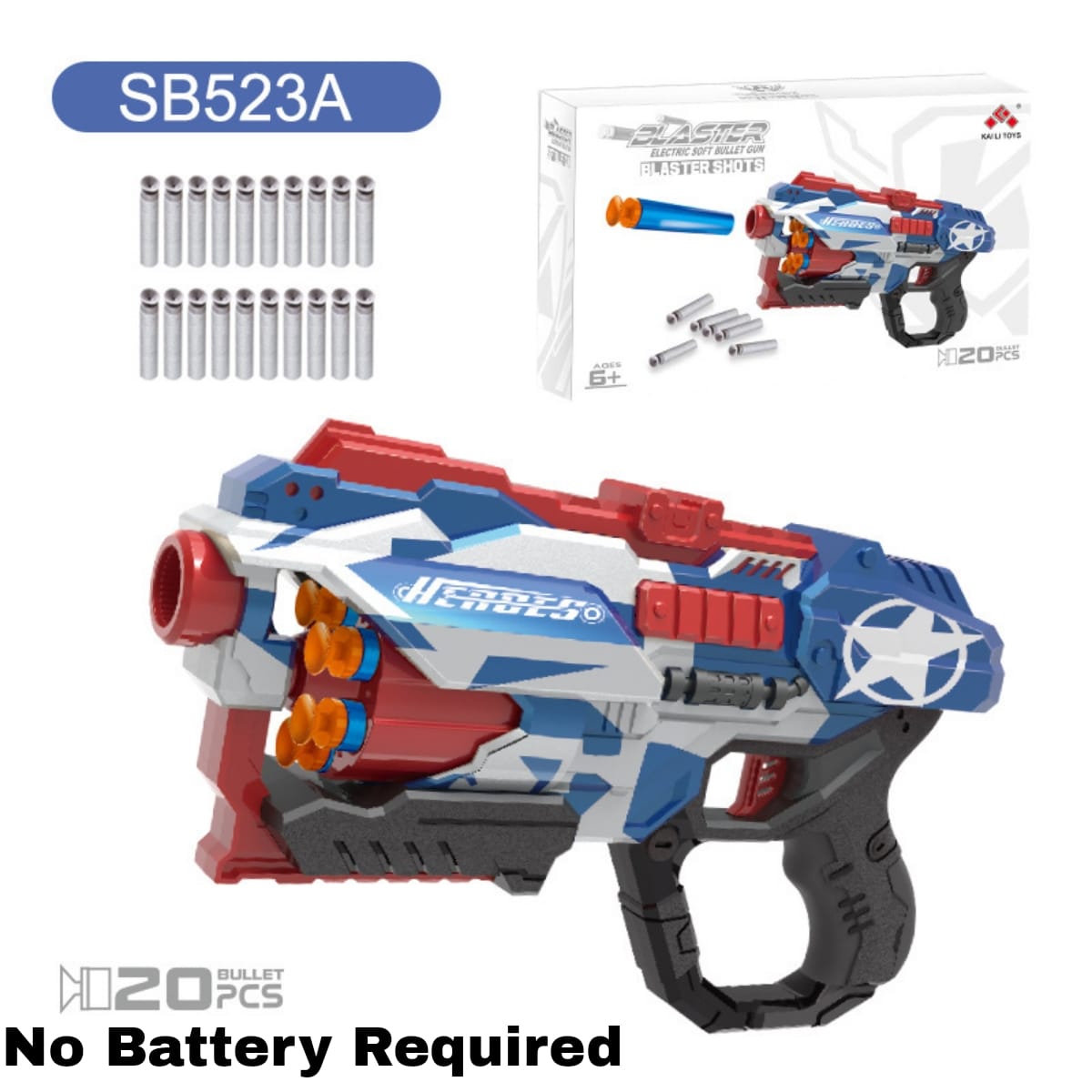 Nerf Soft Darts Electric Toy Gun Blaster Gun | Daraz.pk