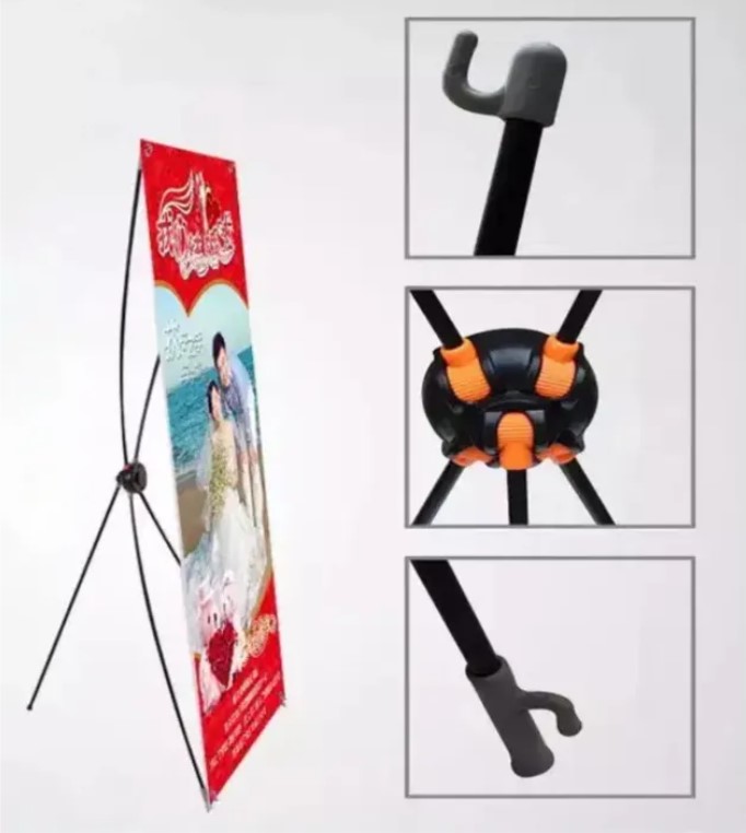 Panda X stand banner Flex Standee - Display Stand 2x5 feet for ...