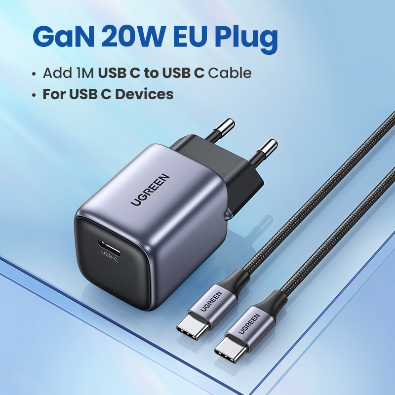 [ New-in ] UGREEN 20W 30W GaN Charge'r PD Fast USB Type C Charge'r USB ...