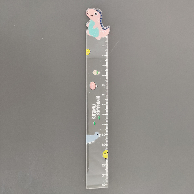 Dinosaur Ruler Kawaii Accessories Transparent Korean Cute Stationery ...