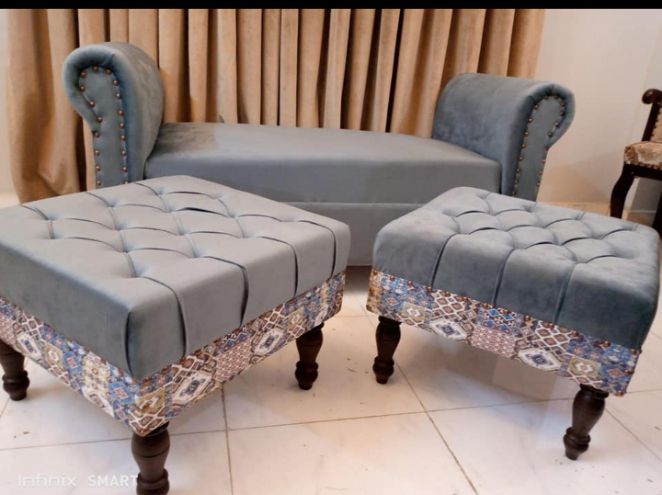 4 Seater Puffy Set Sofa Malai Velvet 10 Years Guarantee Best Price ...