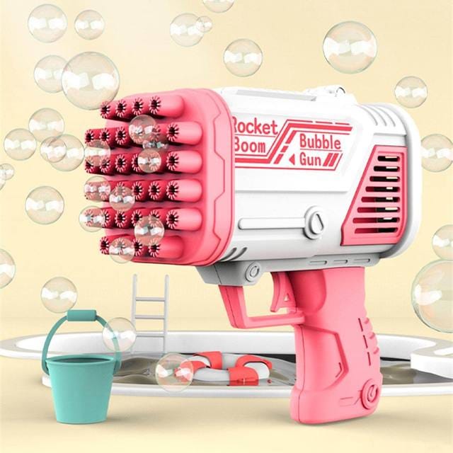 32 Holes Rechargeable Electric Bubble Rocket Boom Power Full Motor ...