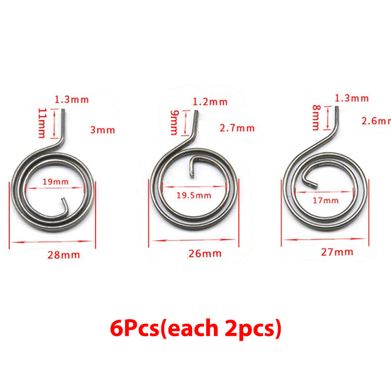 3Pcs 26mm 27mm 28mm Flat Wire Door Lock Handle Spring Coil Tools For ...