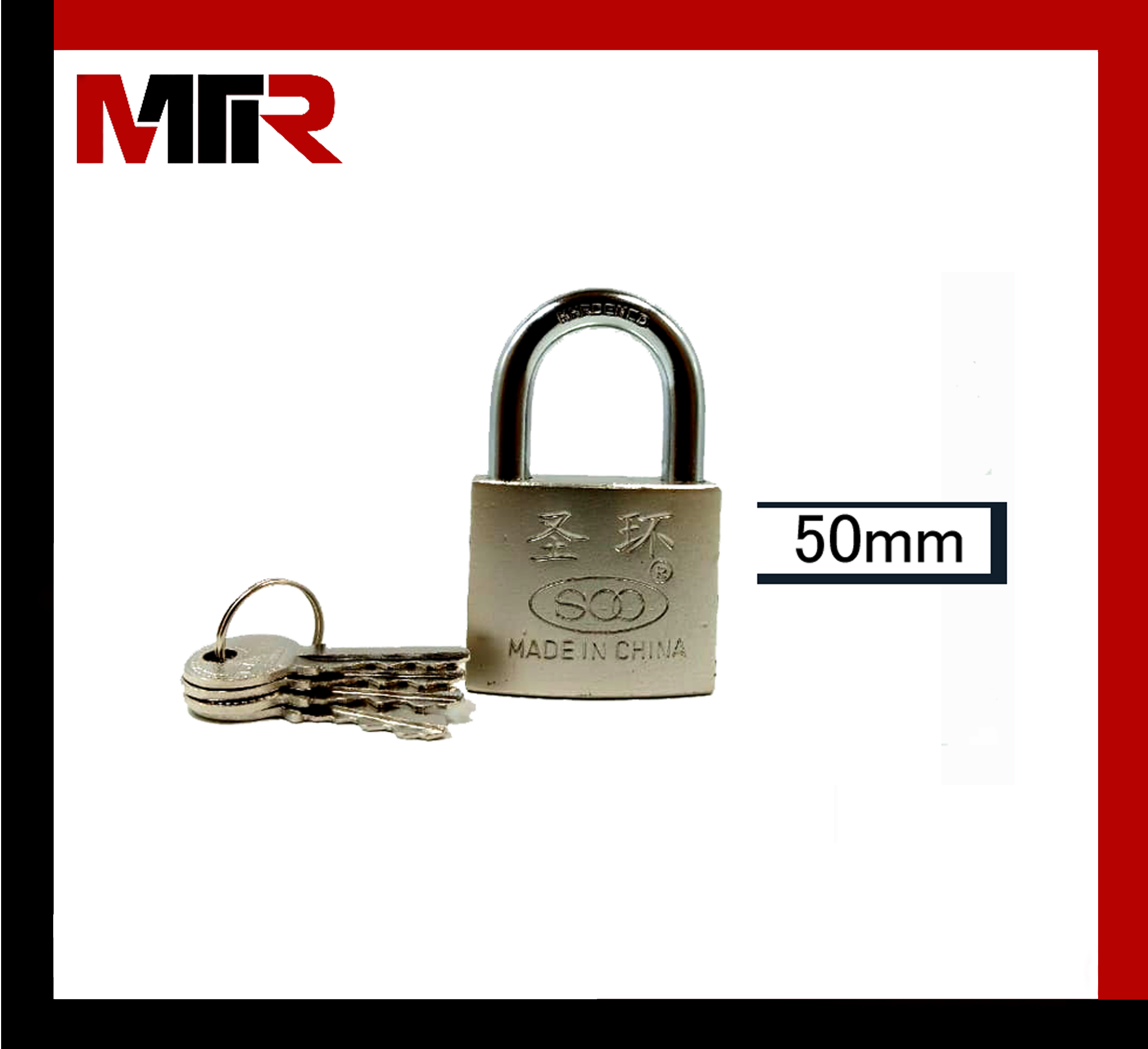 Heavy Duty Security Lock,Pad Lock With 4 Keys | Daraz.pk